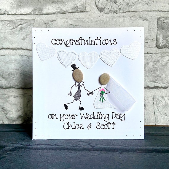 Wedding Day Card Personalised Wedding Card Congratulations | Etsy