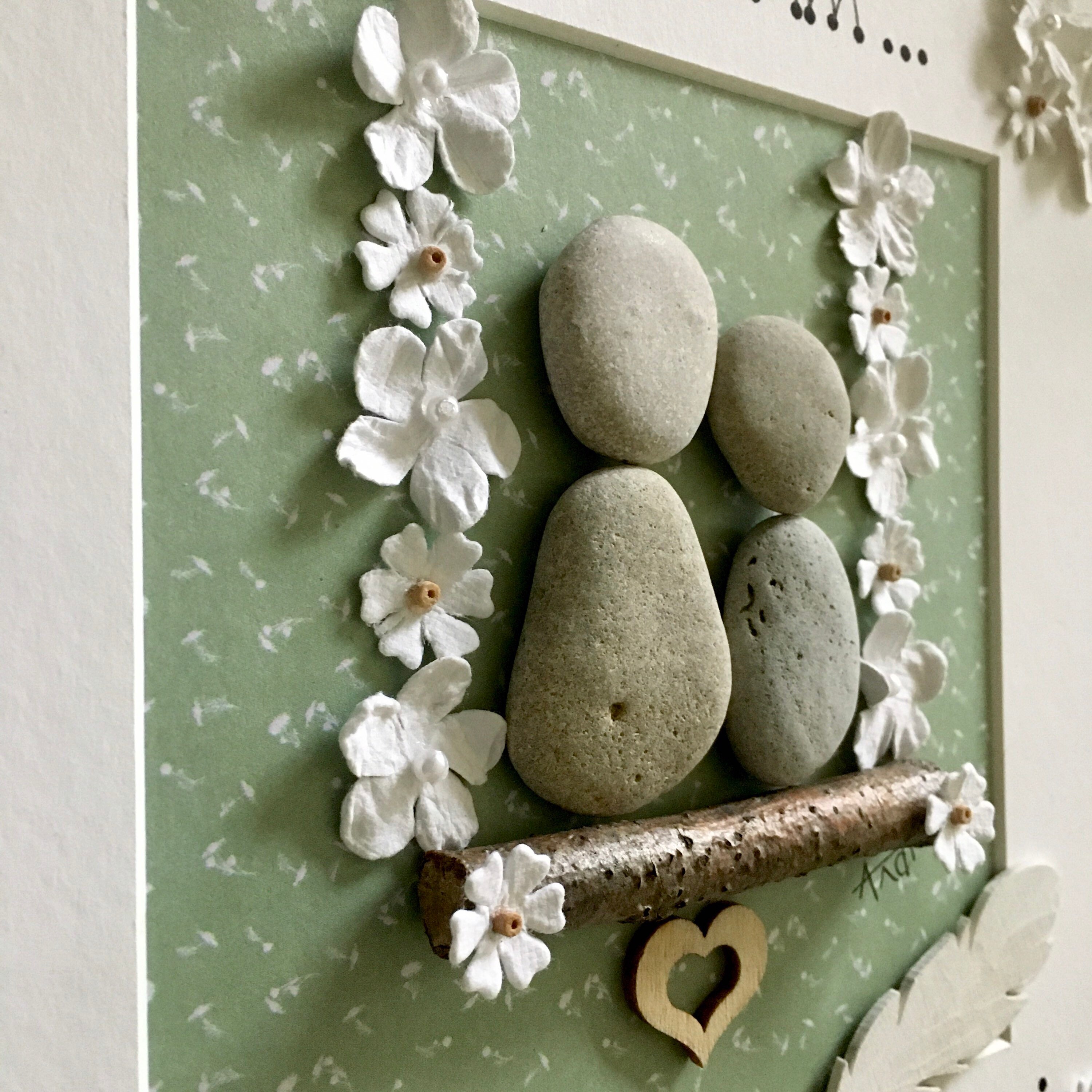 In Loving Memory Mum Memorial Pebble Frame Handmade Loss | Etsy