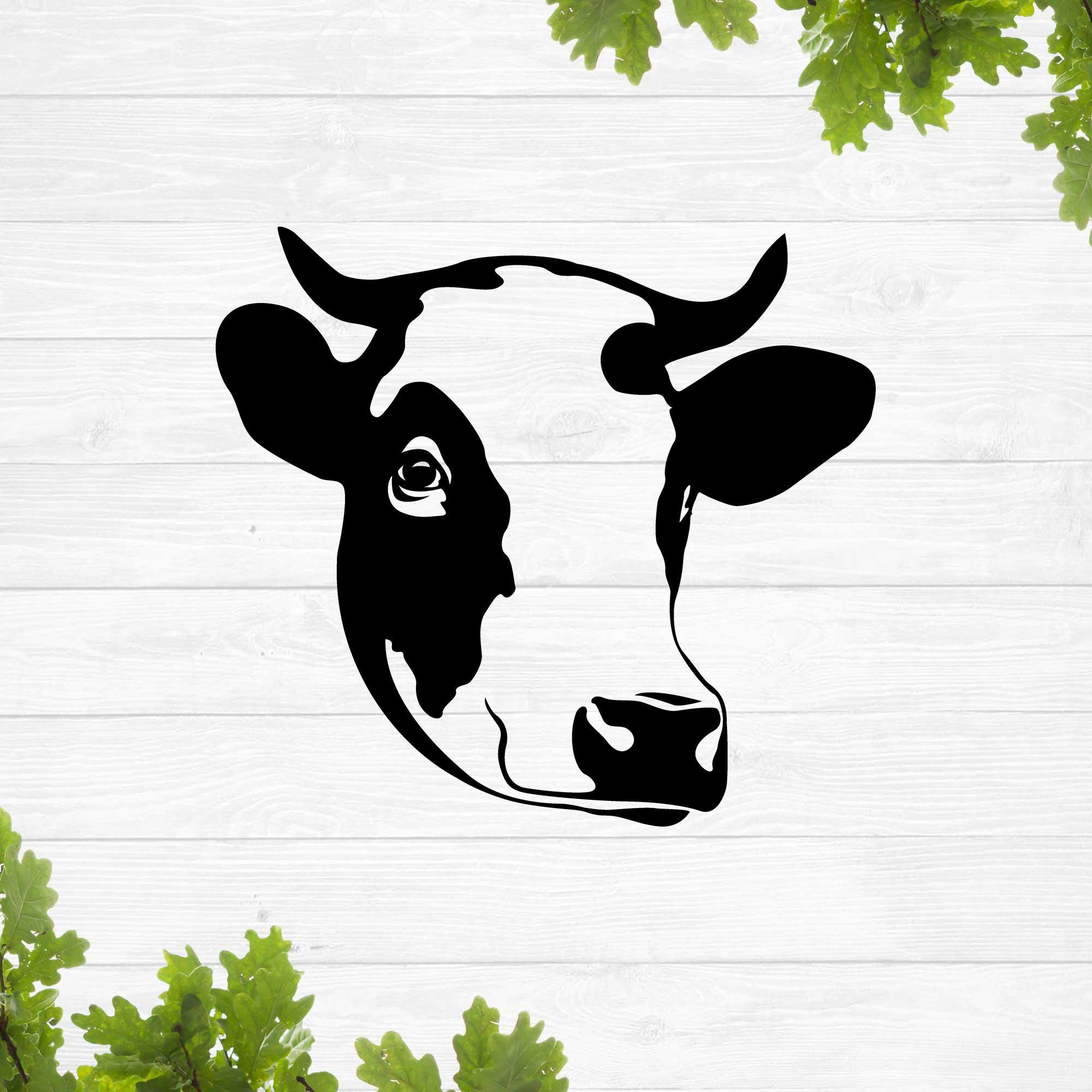 Holstein Cow Svg, Holstein Cow Head Svg, Cricut Cow Svg, Cow Face Svg ...