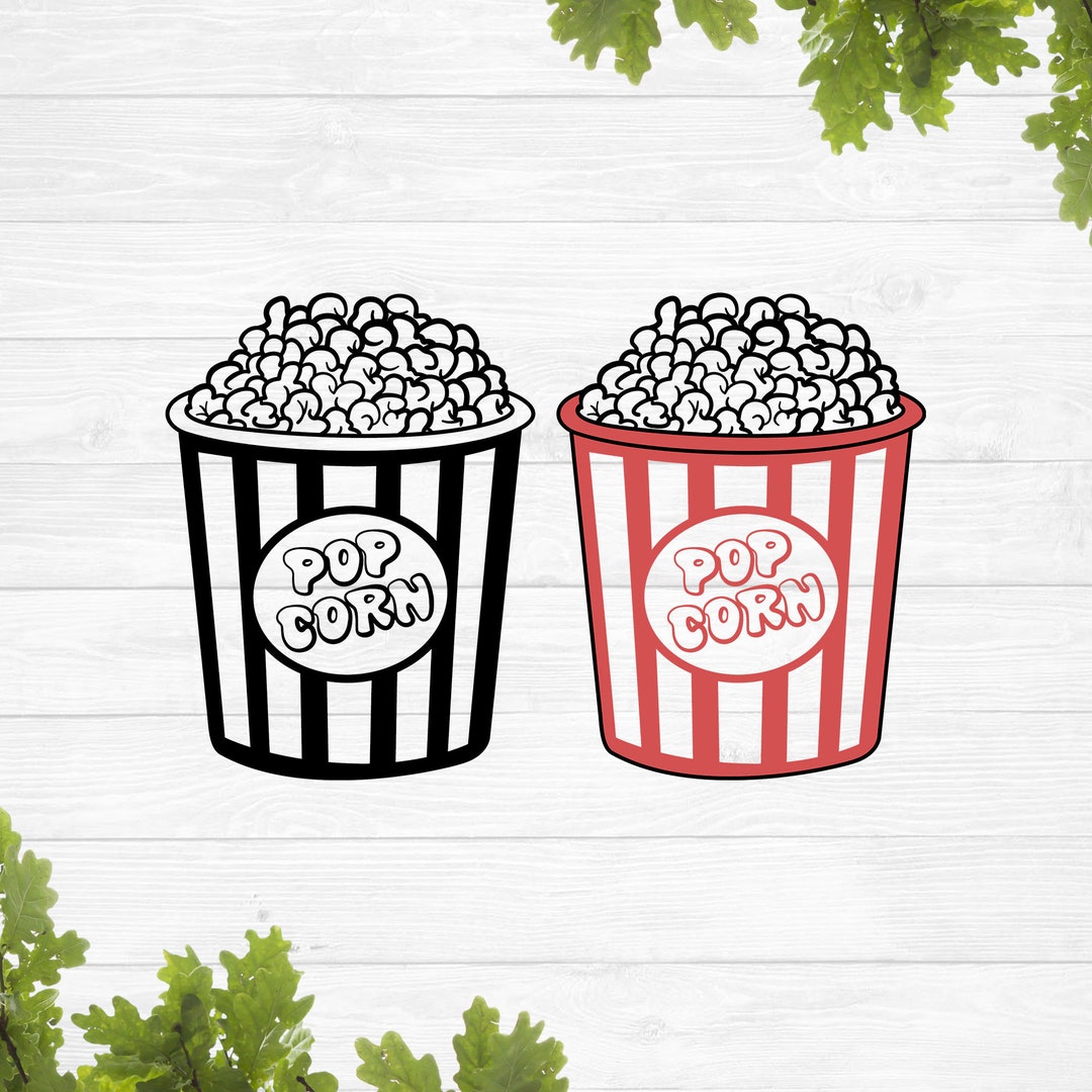 Popcorn Svg, Popcorn Box Svg, Food Svg - Etsy