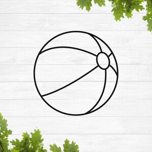 Beach Ball Svg, Summer Beach Cut Files, Classic Beach Ball Vector Files ...