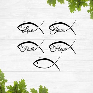 Jesus Fish Svg, Christian Fish Svg, Religion Svg, Catholic Svg - Etsy