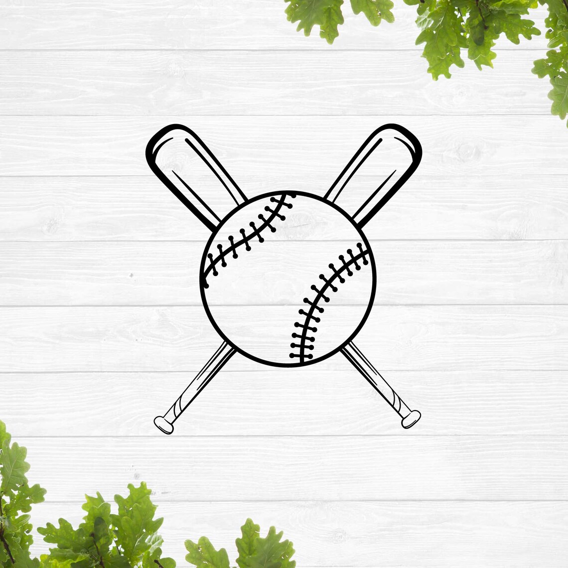 Baseball Crossed Bats Svg File Baseball Monogram Svg Image Baseball and ...