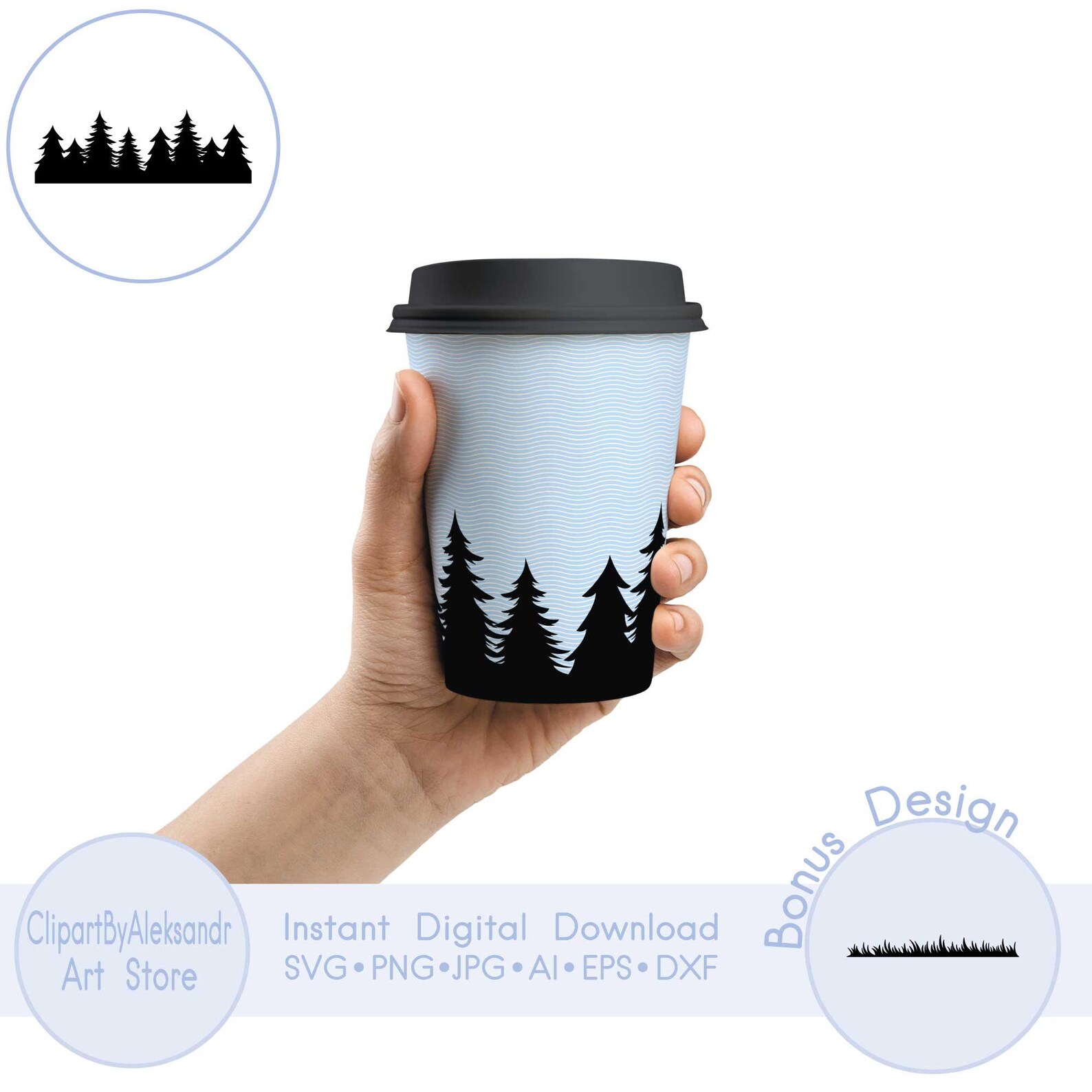 Tree Line Svg, Treeline Forest Svg, Tree Silhouette Svg, Woodland Svg ...