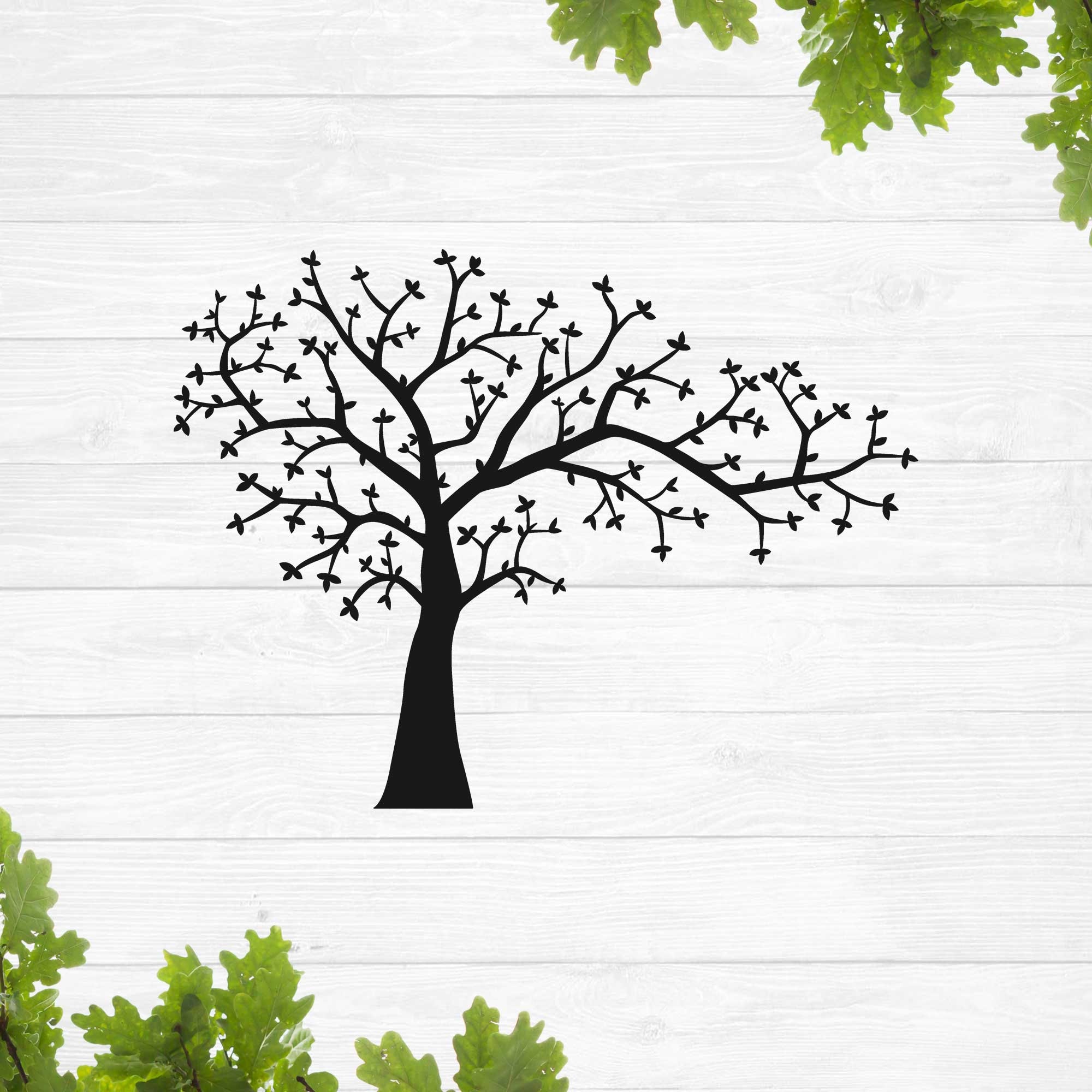 Tree With Leaves Svg, Autumn Tree Svg, Simple Tree Svg, Tree Silhouette ...