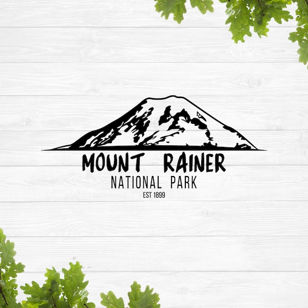 Mt Rainier Svg - Etsy