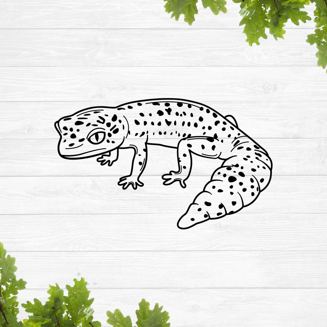 Leopard Gecko Svg, Lizard Svg, Reptile Svg, Realistic Lizard Svg - Etsy