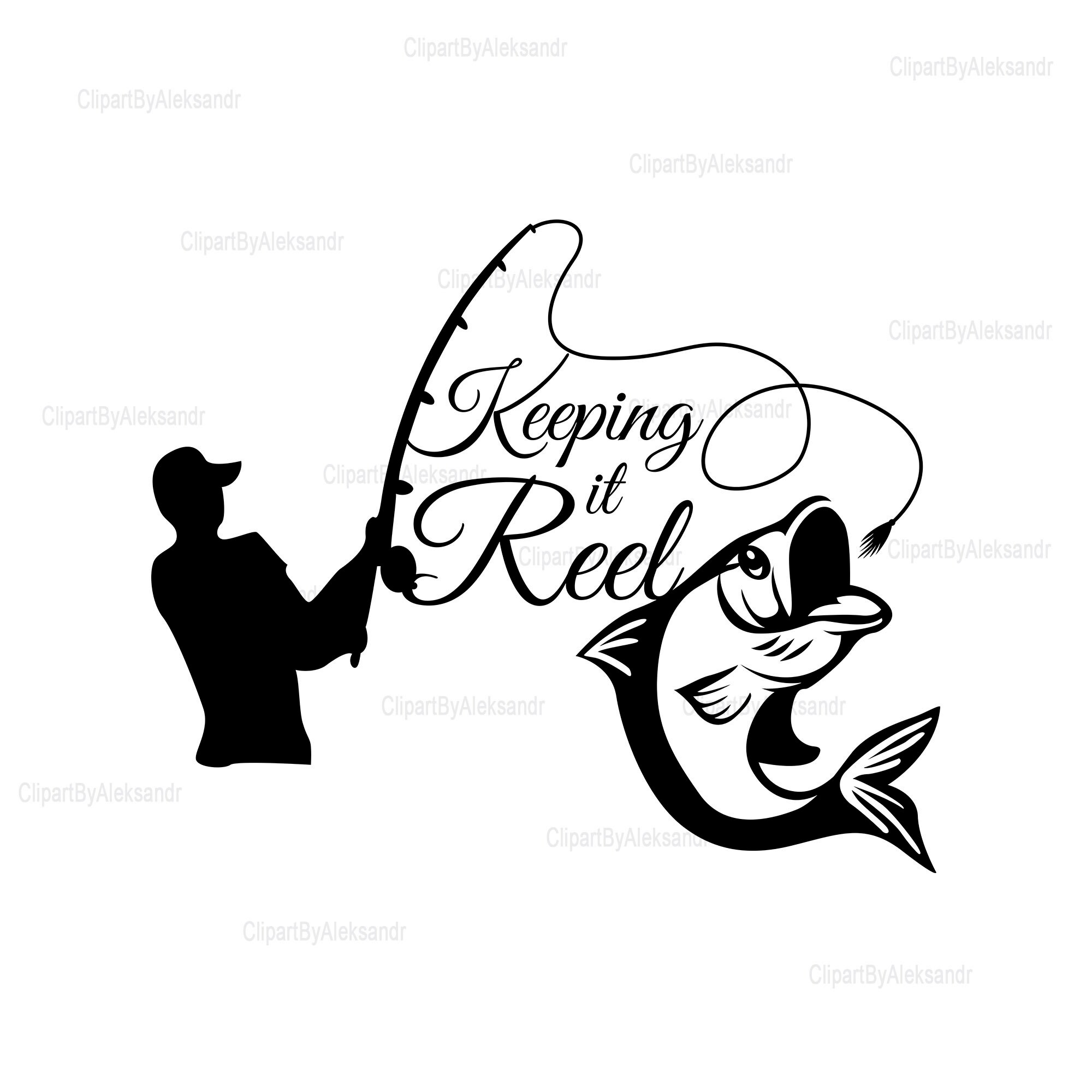 Keeping It Reel Svg Bass Fishing Svg Fishing Pole Svg | Etsy Canada