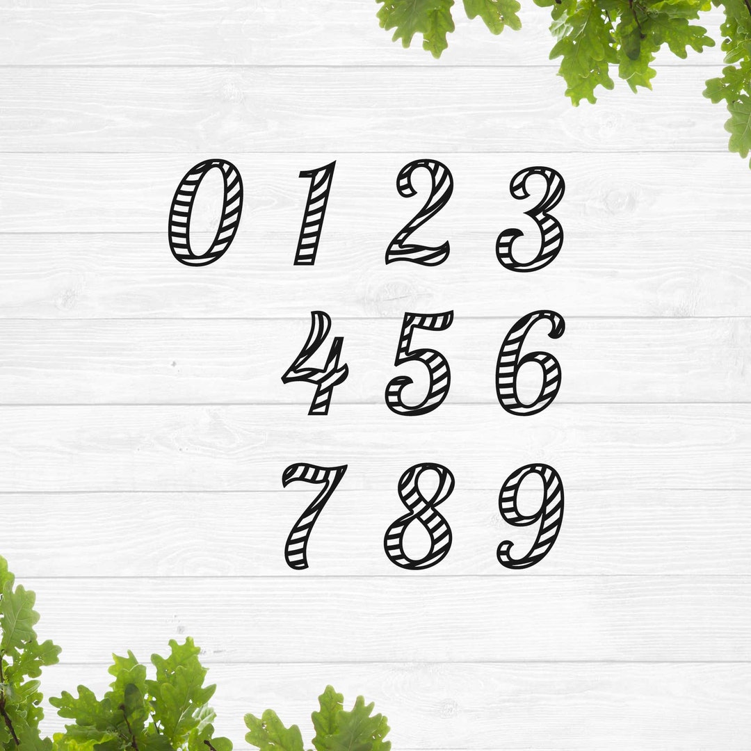Numbers Svg, Fancy Numbers Svg, Wedding Table Numbers Svg - Etsy