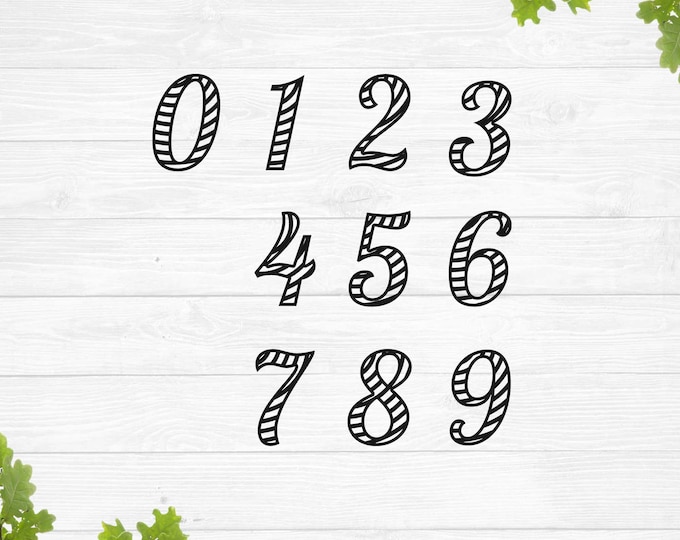 Mandala Numbers SVG, Zentangle Numbers SVG Files for Silhouette Cameo ...