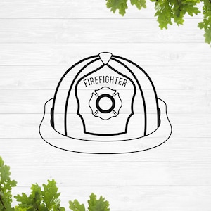 Fireman Hat Svg, Firefighter Hat Svg, Fireman Helmet Svg - Etsy