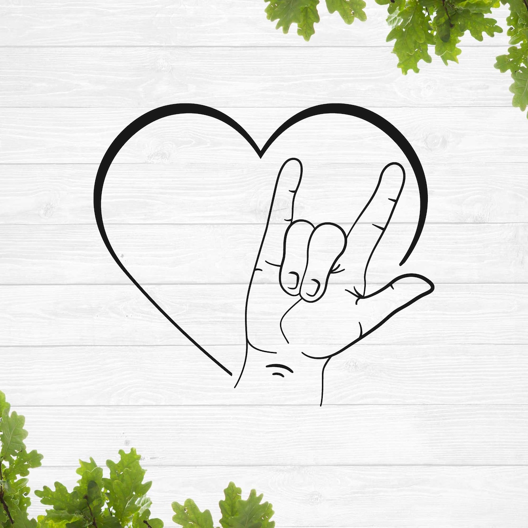 Love Hand Sign Svg, I Love You Svg, Sign Language Svg, American Sign ...
