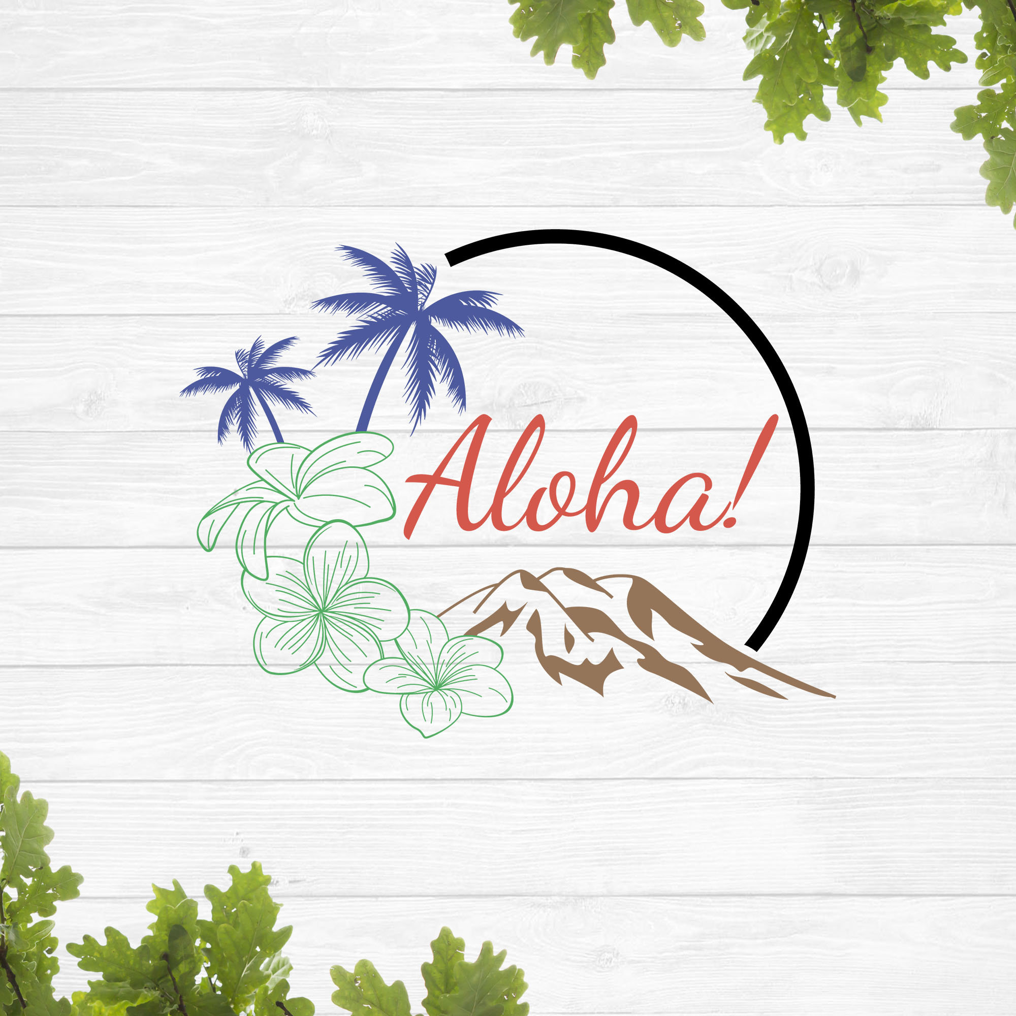 Aloha Svg Summer Svg Beach Svg Hawaii Svg Tropical Svg - Etsy
