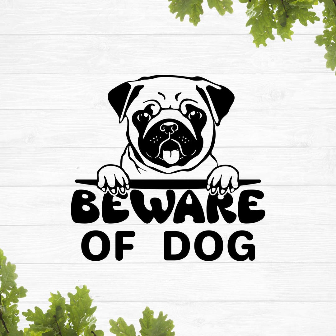 Beware of Dog Svg, Warning Svg, Dog Svg, Funny Dog Svg, Dog Door Signs ...