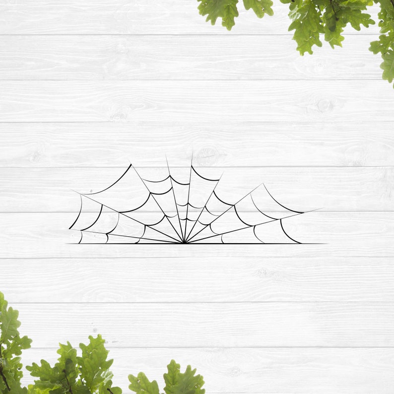 Realistic Corner Spider Web Svg | Etsy
