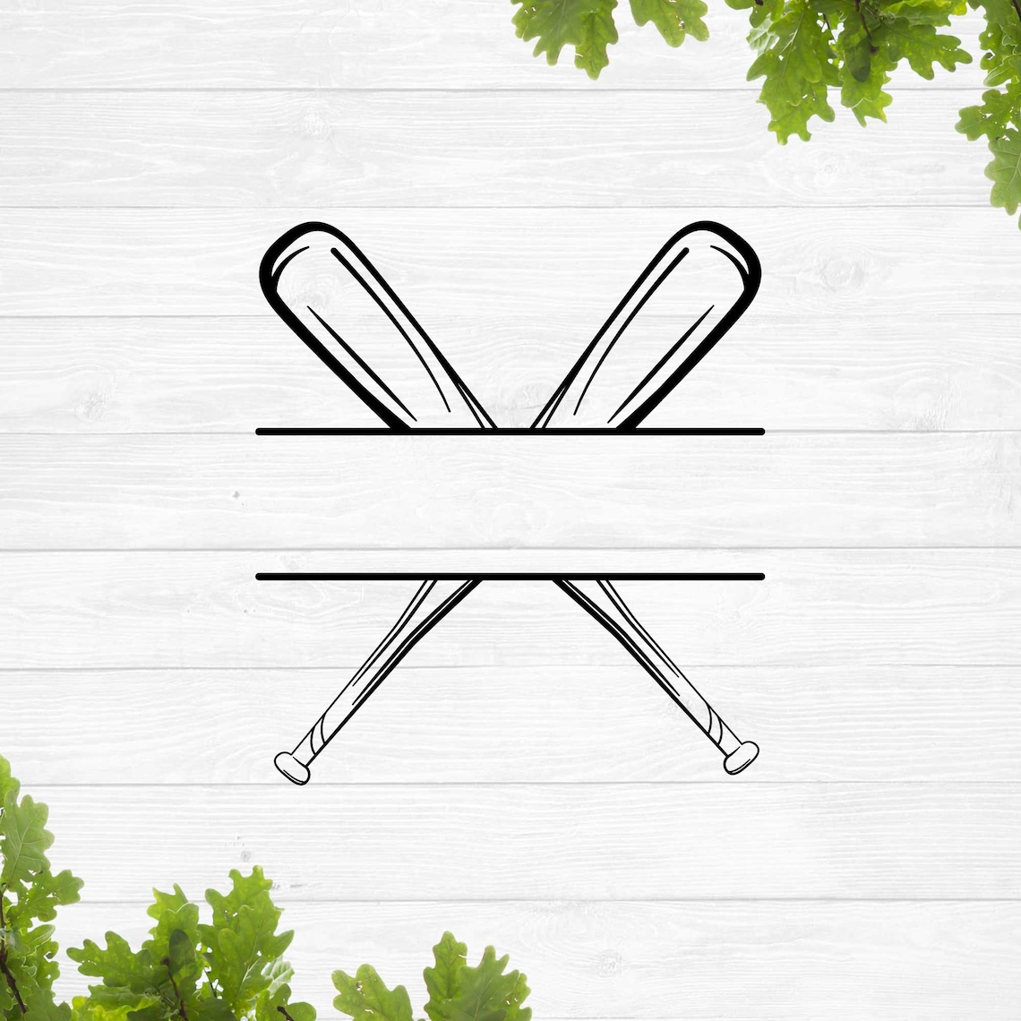 Baseball Crossed Bats Svg File Baseball Monogram Svg Image Baseball and ...