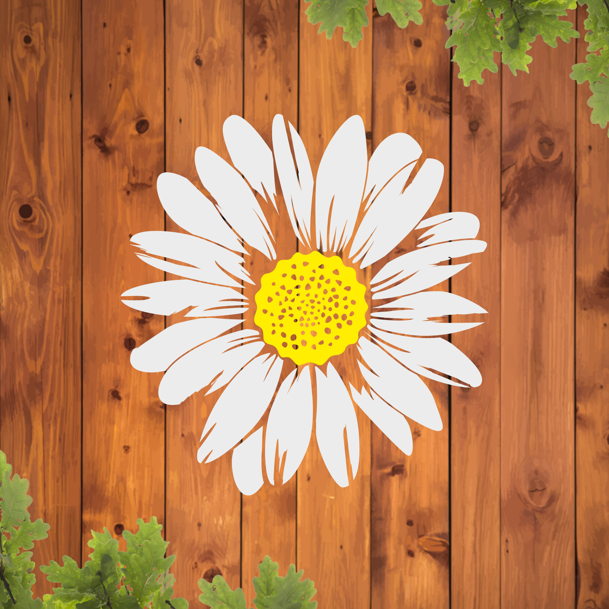 Simple Daisy Stencil