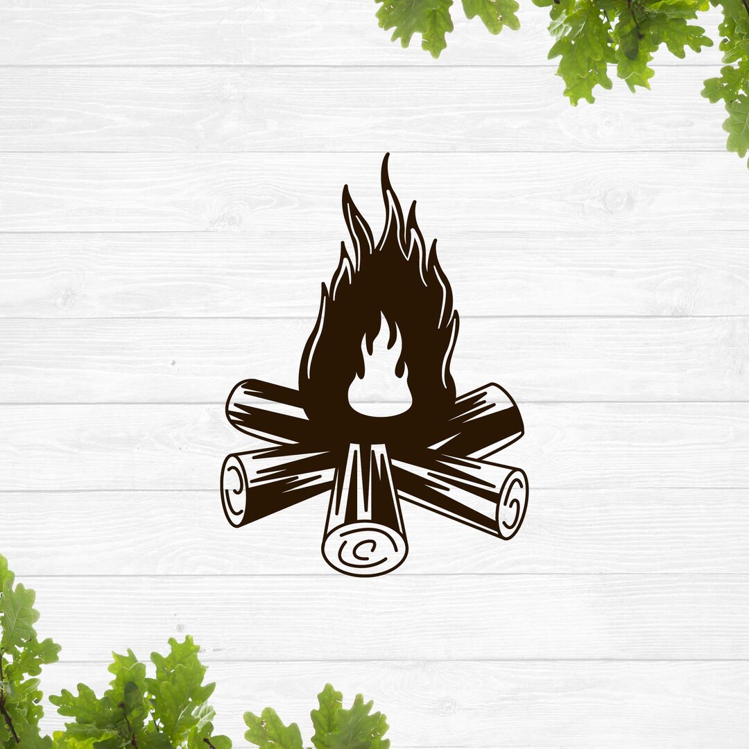 Campfire Svg, Camp Fire Svg, Flame Svg, Campsite Svg, Bonfire Svg ...
