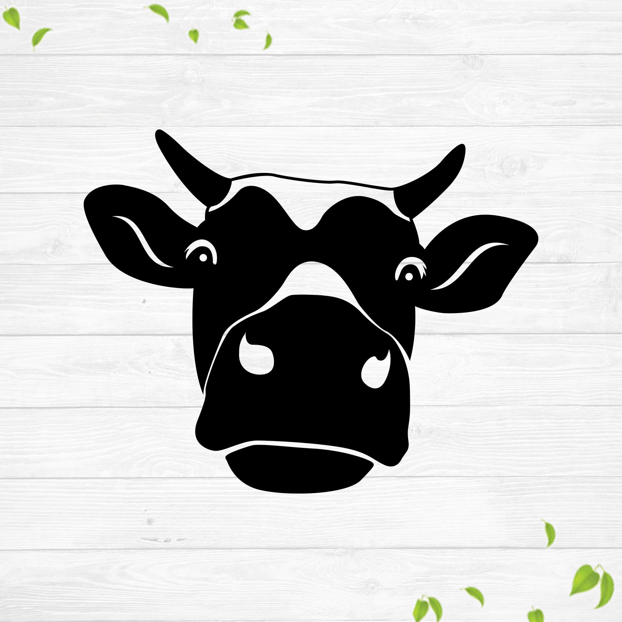 Cow Head Svg File for Cricut Cow Face Svg Design Cute Heifer Svg Crazy ...