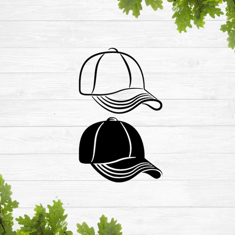 Ball Cap Svg Design Baseball Cap Svg File for Cricut Baseball - Etsy