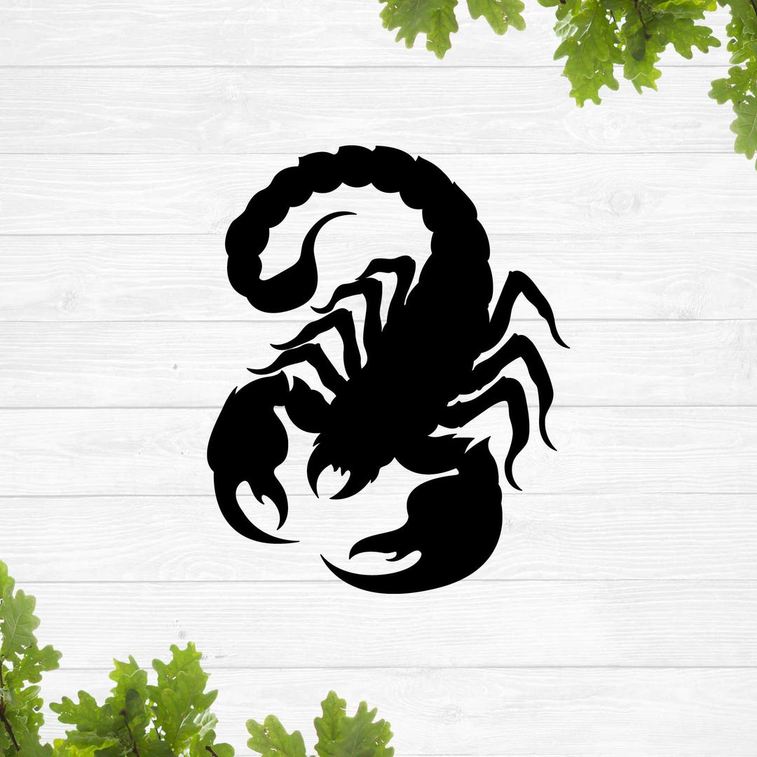 Scorpion Outline Svg, Scorpio Silhouette Svg, Animal Vector, Scorpion ...