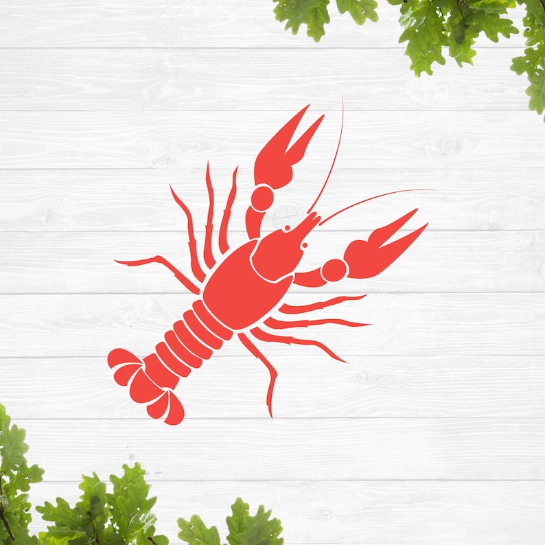 Crawfish Svg Files Crawfish Svg Design Crawfish Cup Vinyl Stencil ...