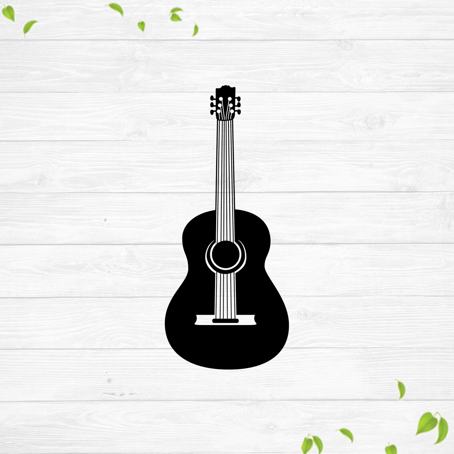 SVG Acoustic Guitar Svg Guitar Svg Guitar Silhouette Svg - Etsy