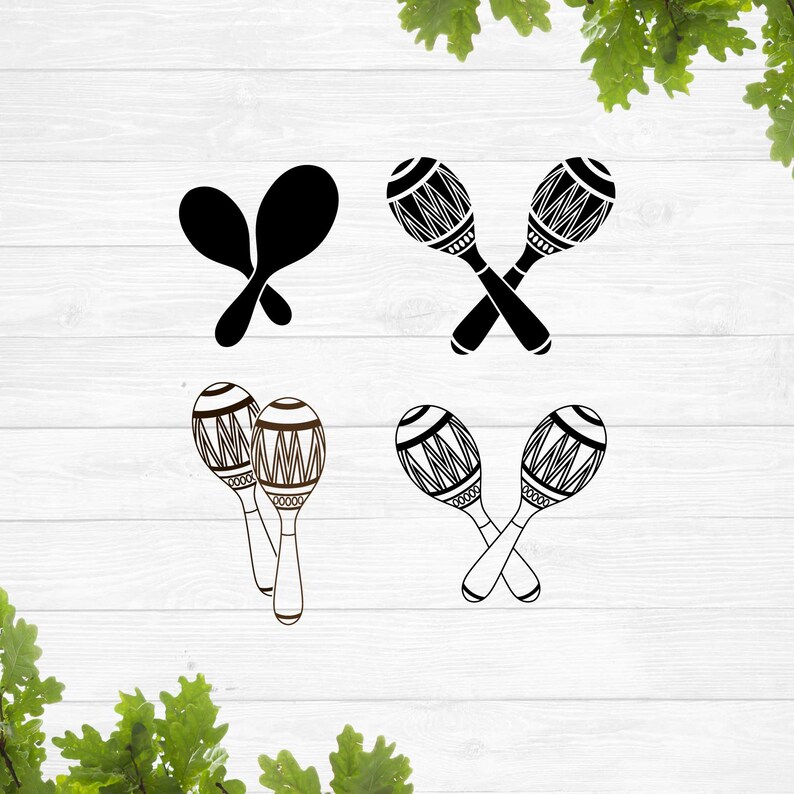 Maraca Svg, Maracas Svg, Cinco De Mayo Svg, Rumba Shakes Svg, Latin ...