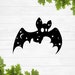 Halloween Bat With Stars and Moon Svg, Happy Halloween Svg, Halloween ...