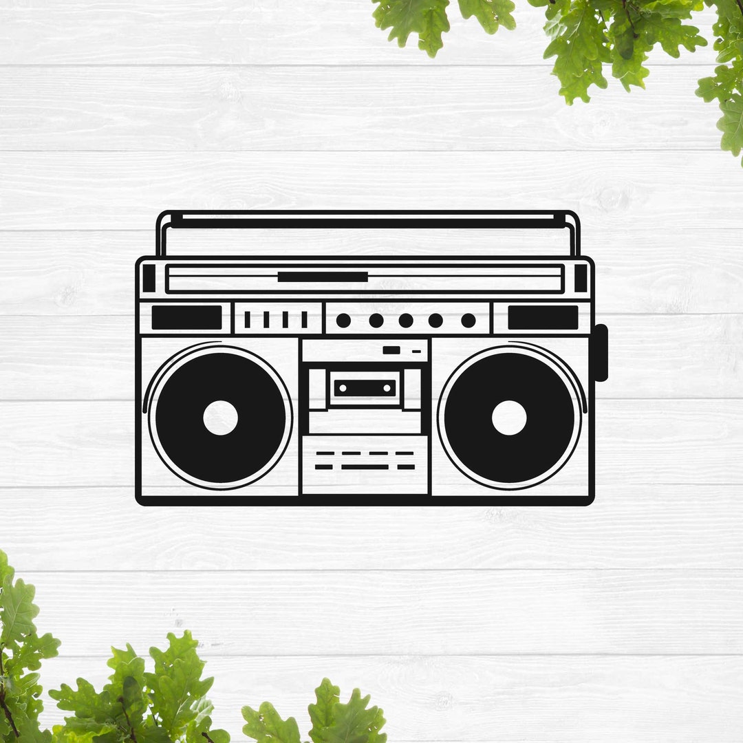 Radio Svg, Boombox Radio Svg - Etsy