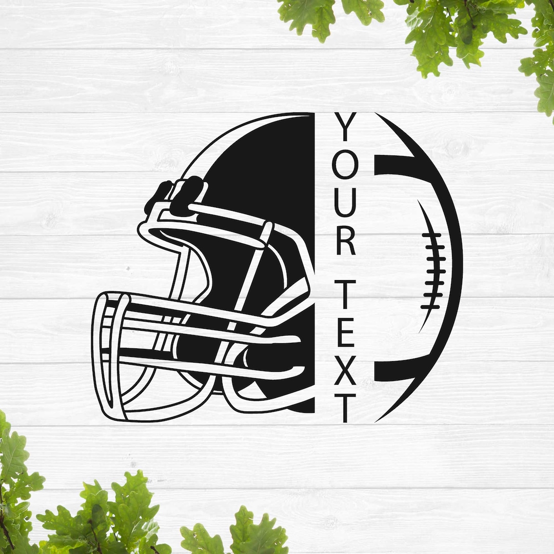 Half Football Svg, Football Helmet Svg, Football Monogram Svg, Football ...