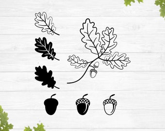 Oak Tree Svg Trees Svg Oak Svg Leaf Tree SVG Ai Pdf - Etsy