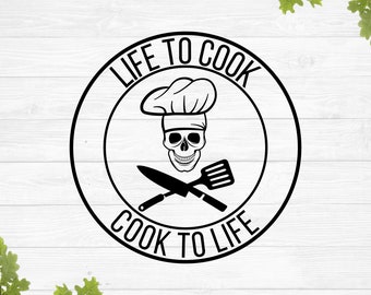 Life to Cook Svg - Etsy