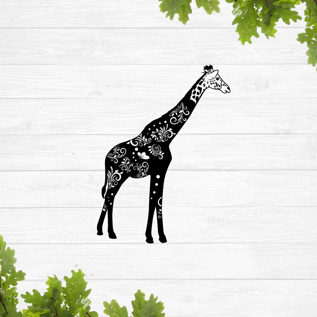 Giraffe Mandala Svg, Giraffe Svg, Cute Giraffe Svg, Giraffe Silhouette ...