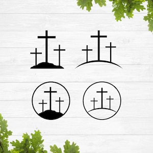 Three Crosses Svg, 3 Cross Svg, Calvary Crosses Svg - Etsy