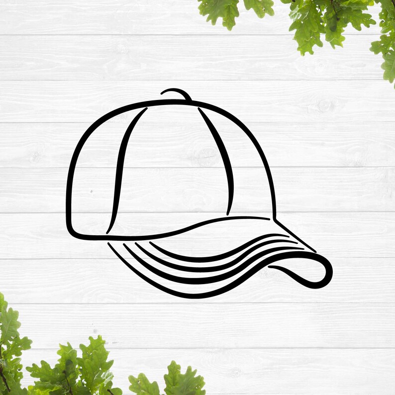 Ball Cap Svg Design Baseball Cap Svg File for Cricut Baseball - Etsy