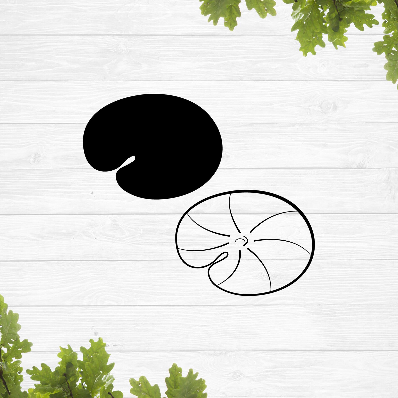 Lily Pad Svg - Etsy