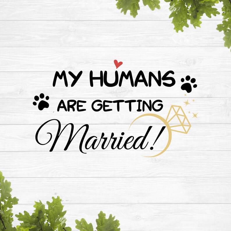 My Humans Are Getting Married Svg - Etsy