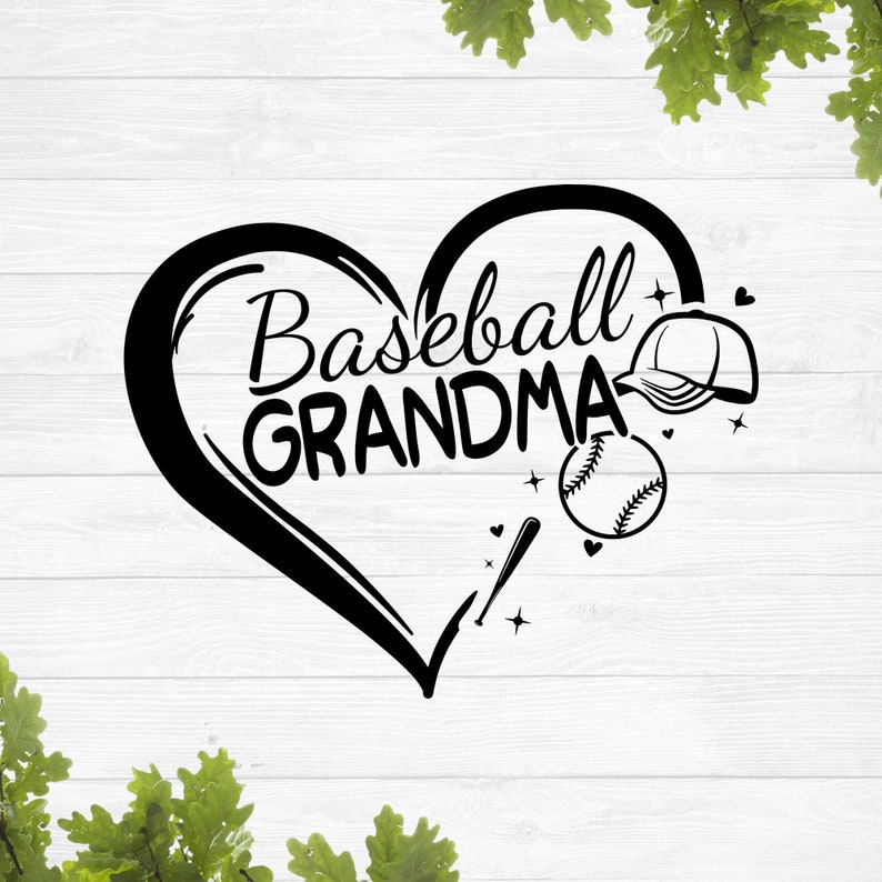 Baseball Grandma Svg Baseball Svg Etsy
