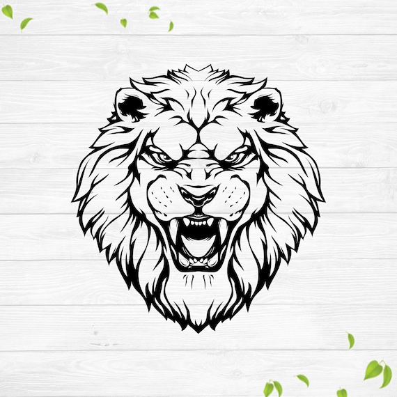 Lion Head Svg Lion Svg Lion Png Cute Lion Jpg Lion Face - Etsy