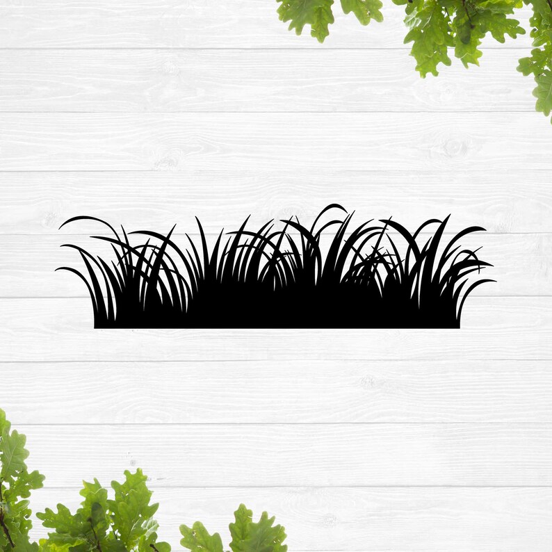 Grass Border Svg, Grass With Flowers Svg, Grasses Svg, Wild Grass Svg ...