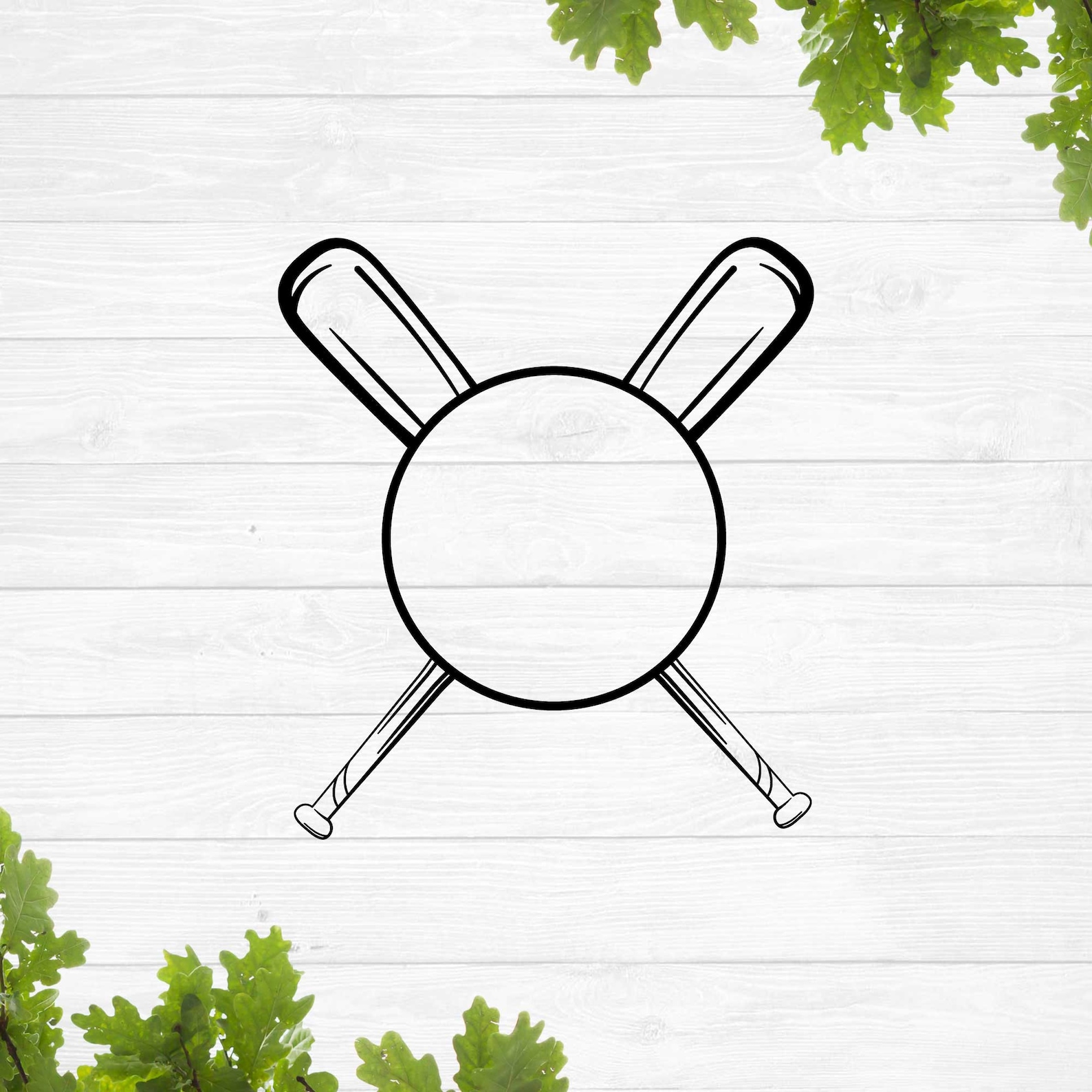 Baseball Crossed Bats Svg File Baseball Monogram Svg Image Baseball and ...