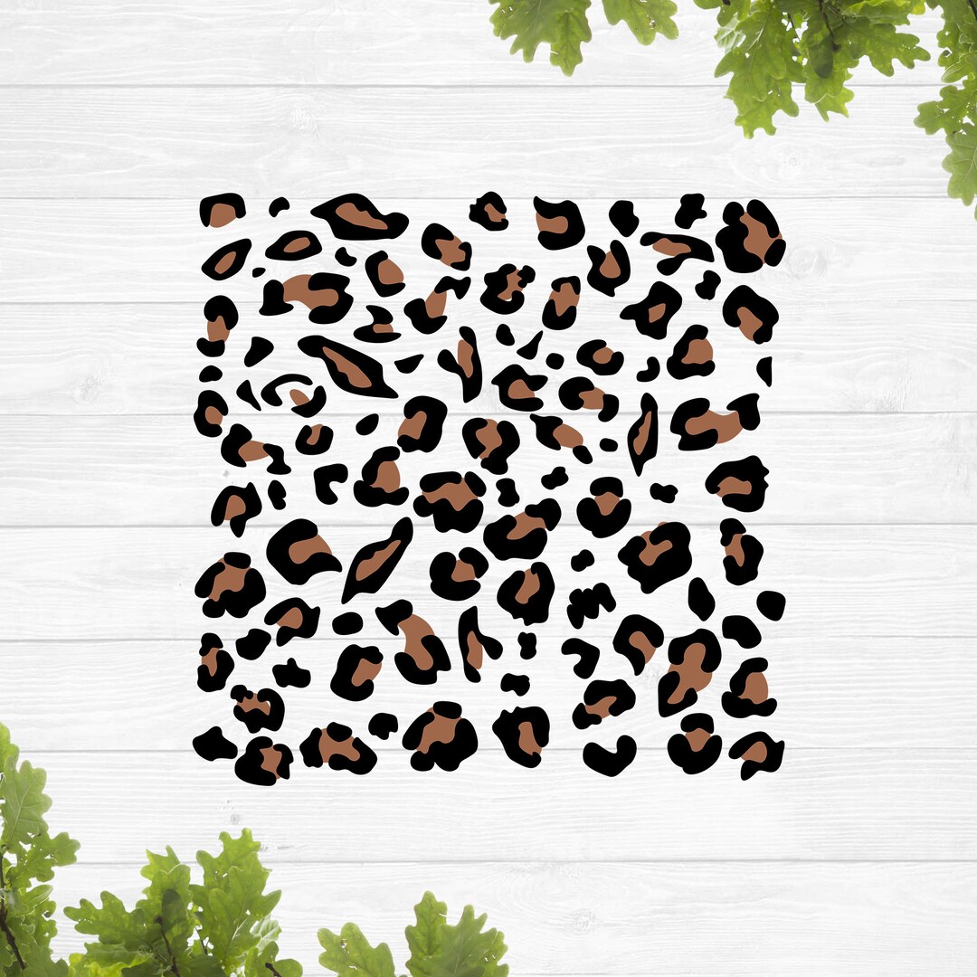 Cheetah and Leopard Spots Print Svg File, Layered Cheetah Print Svg ...