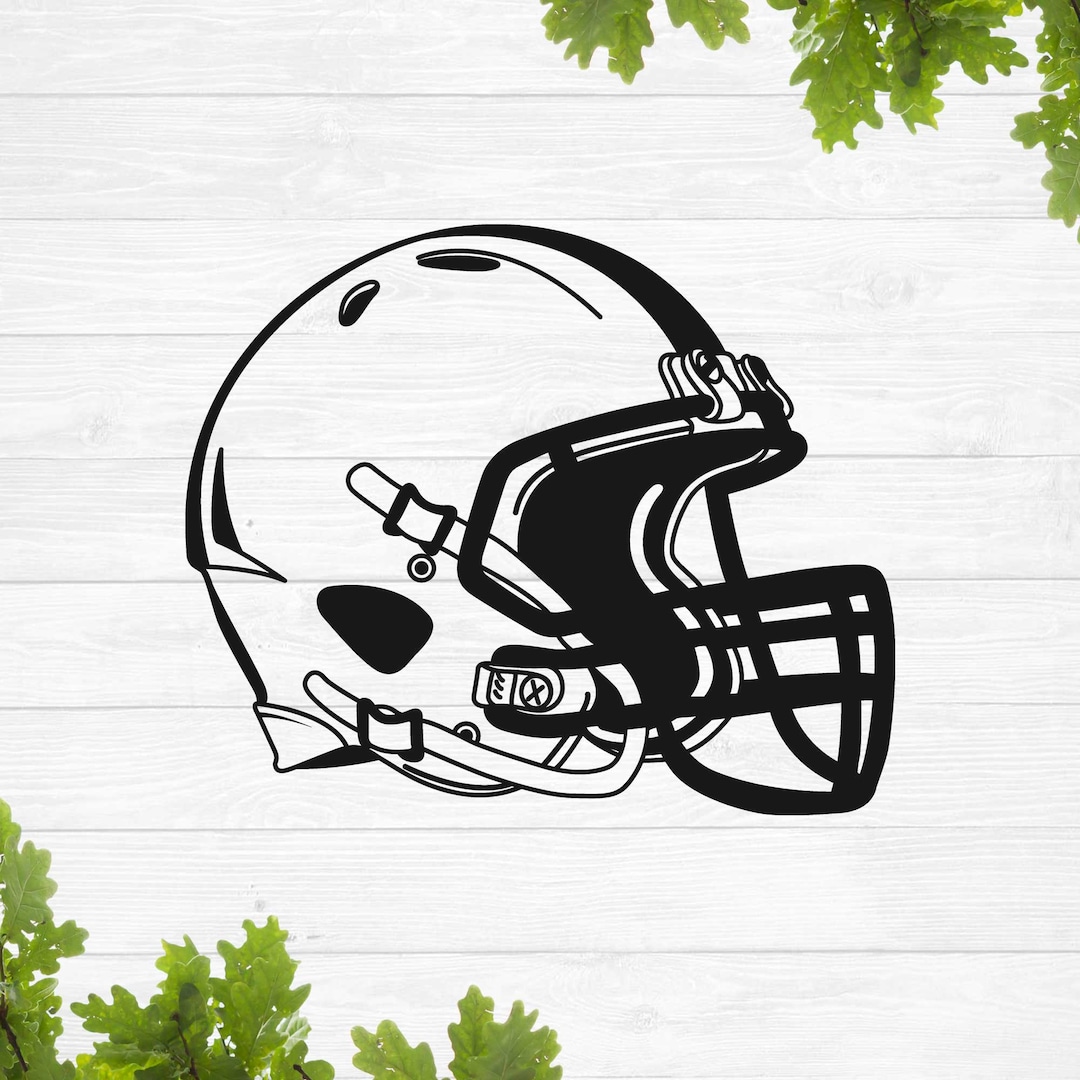 Football Helmet Silhouette Svg, Simple Football Helmet Svg, Football ...