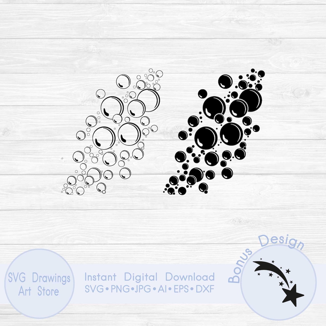 Bubbles Svg Pattern, Soap Bubbles Svg, Blowing Bubbles Svg, Water ...