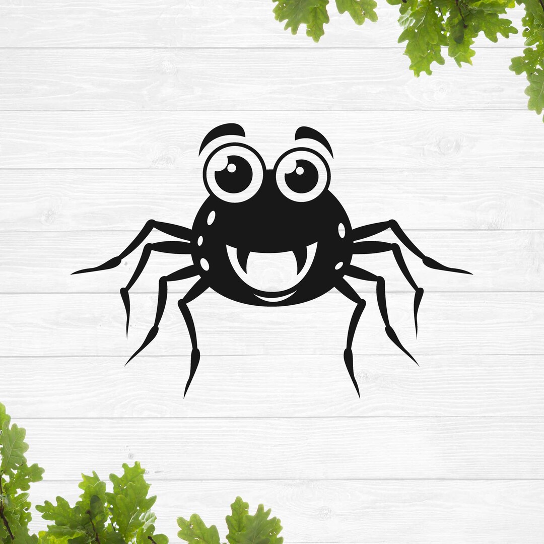 Cute Spider Svg, Cartoon Spider Svg, Baby Spider Svg, Halloween Spider ...