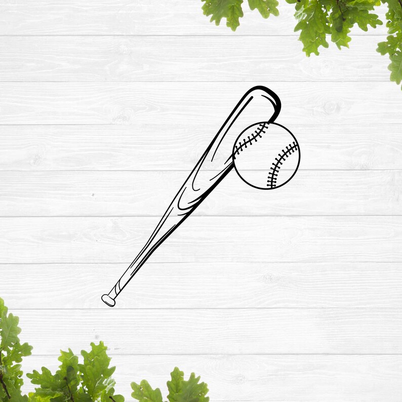 Baseball Bat Svg File Baseball Bat and Ball Svg Image Baseball - Etsy