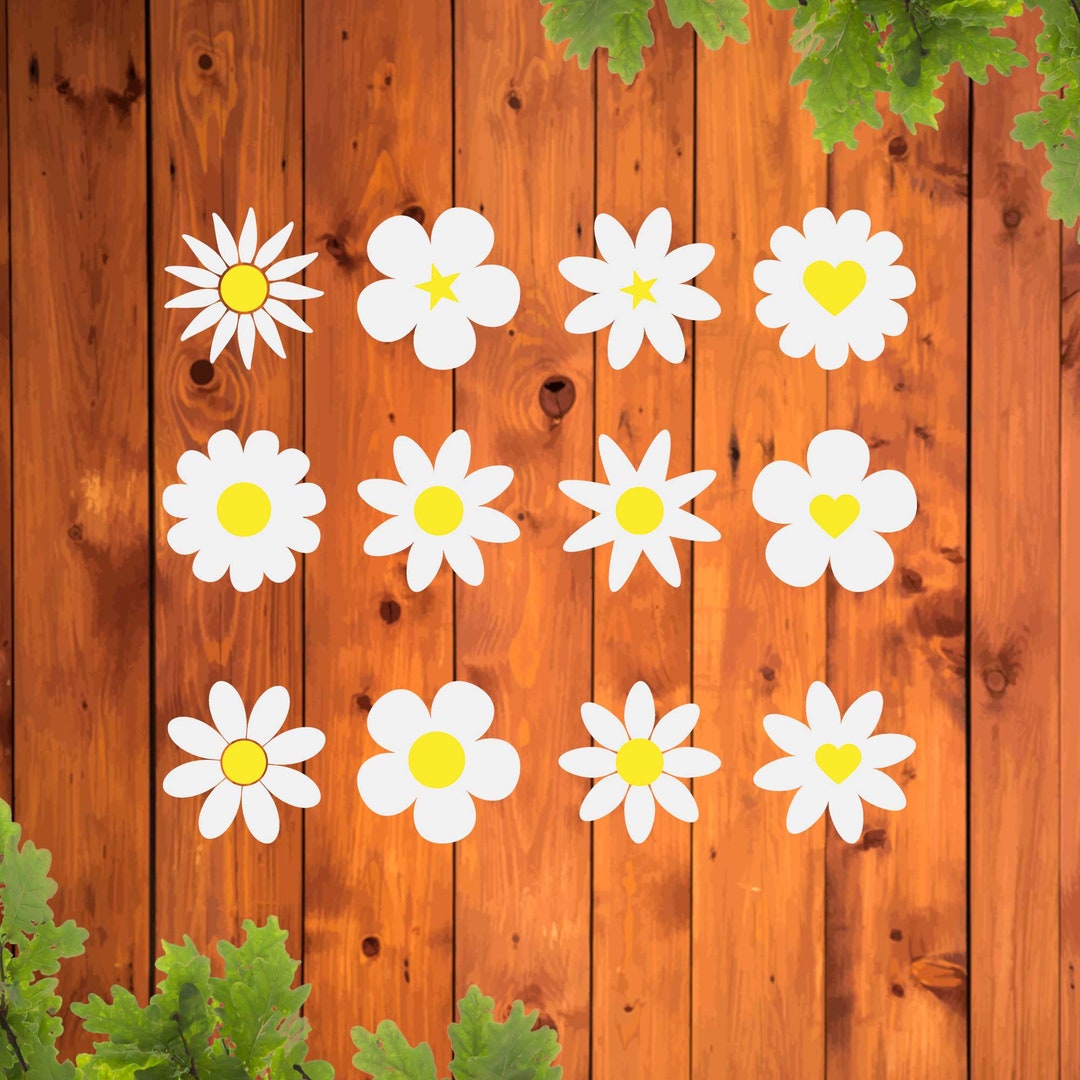Simple Daisy Svg, Daisy Png, Gerber Daisy Svg, Daisy Outline Svg, White ...