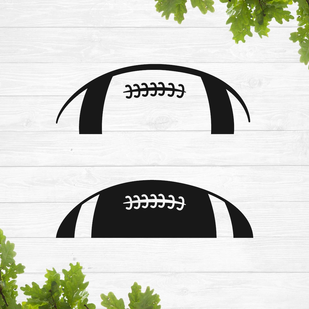 Half Football Svg, Football Monogram Svg, Football Season Svg - Etsy