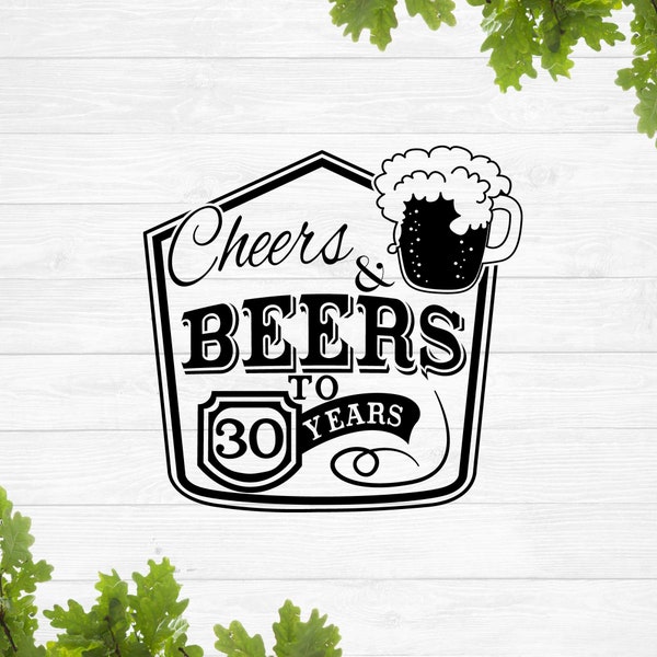 30th Birthday Svg - Etsy